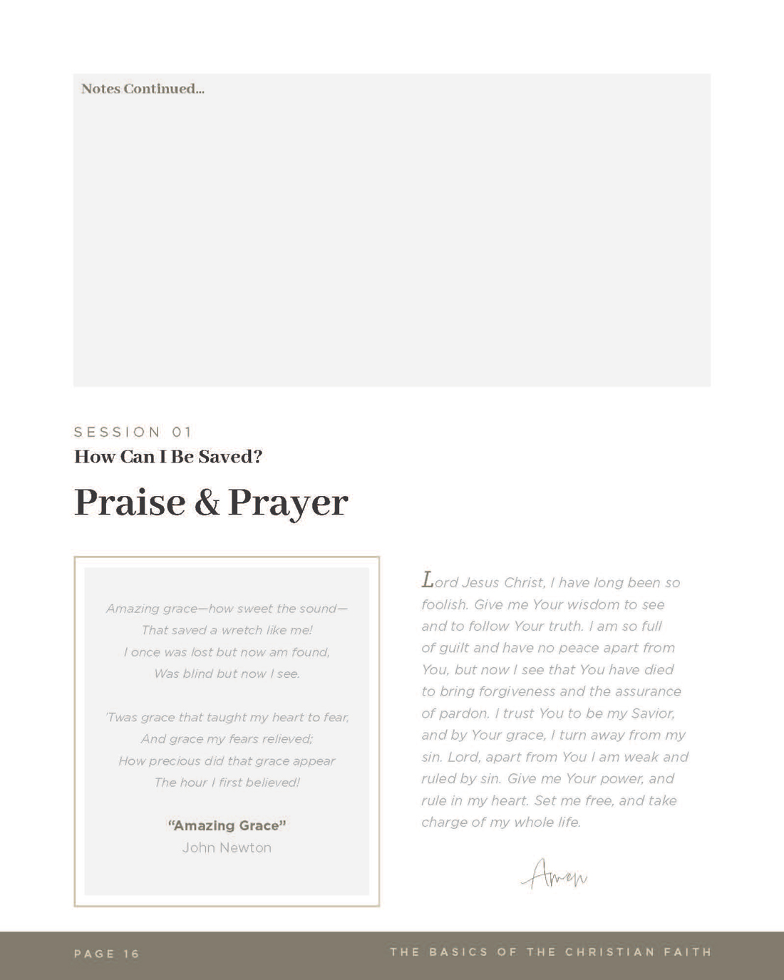The Basics of the Christian Faith Study Guide - Store - Truth For Life