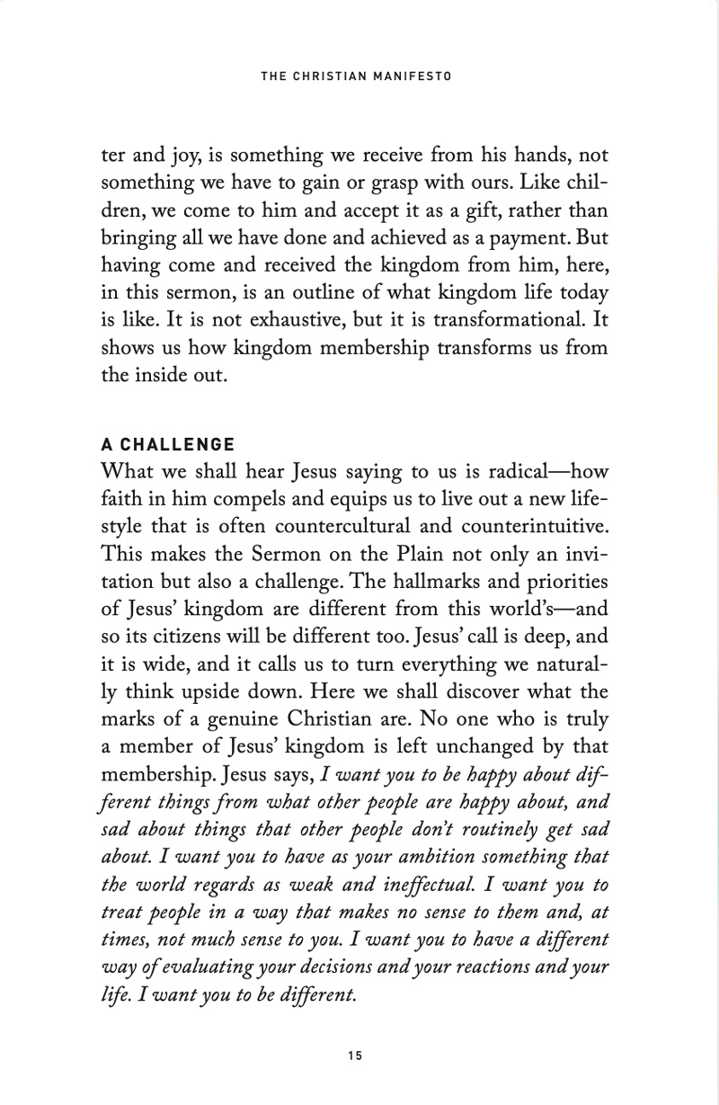 The Christian Manifesto: Jesus' Life-Changing Words from the Sermon on ...