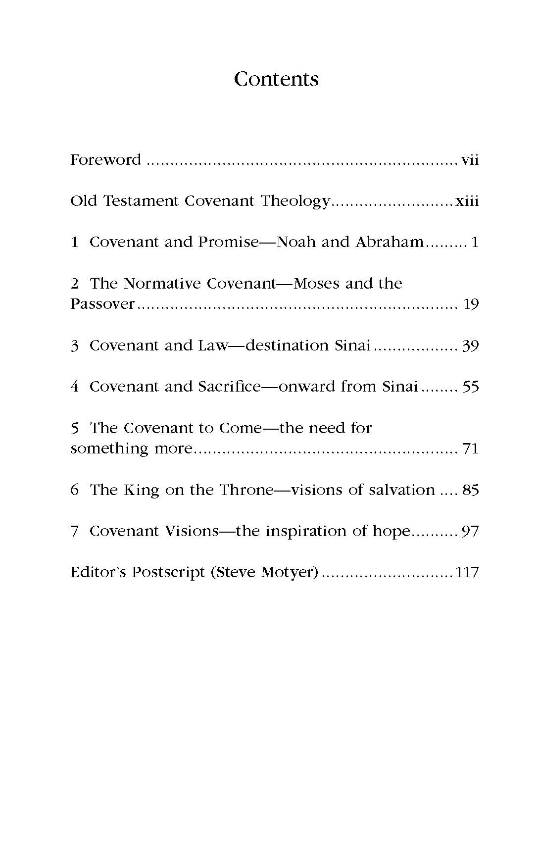 Covenant Foundations: Understanding the Promise-Keeping God of the ...