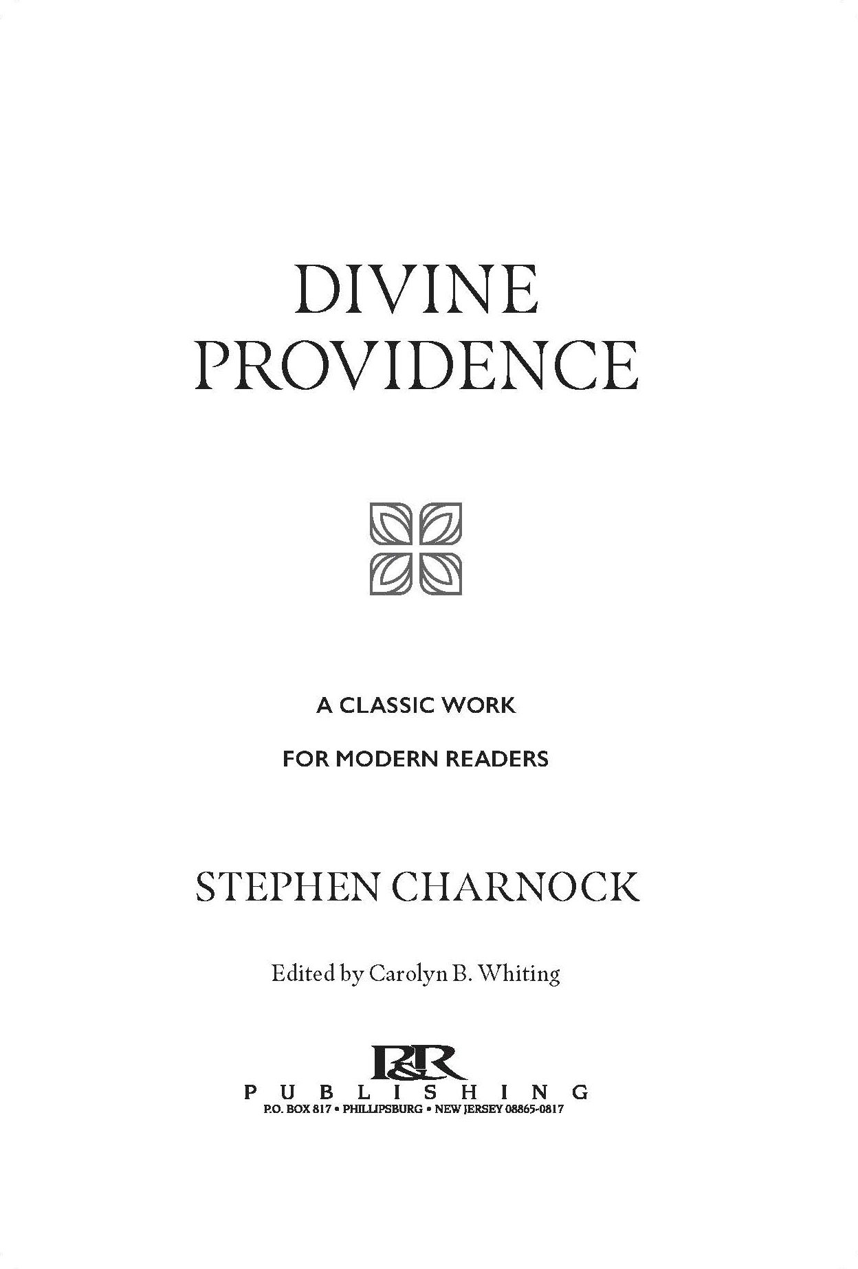 Divine Providence - Store - Truth For Life