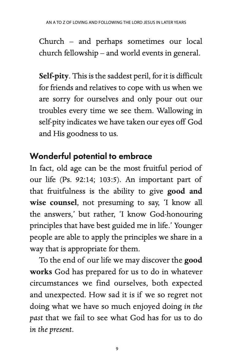 A Good Old Age: An A to Z of Loving and Following the Lord Jesus in ...