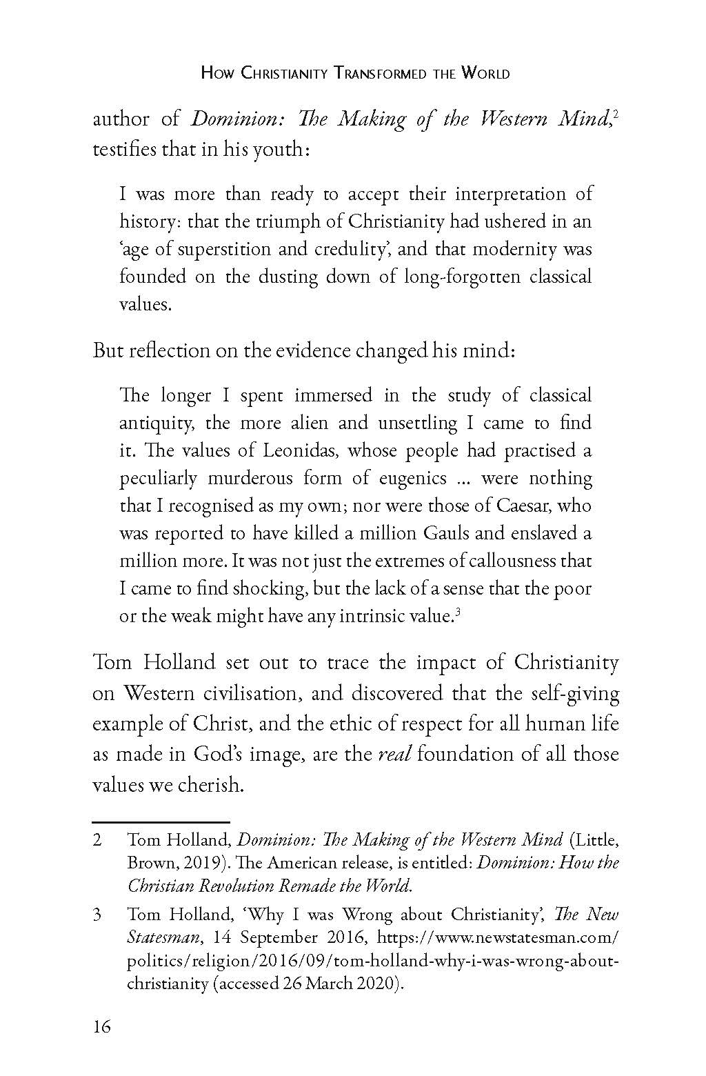 How Christianity Transformed the World - Store - Truth For Life