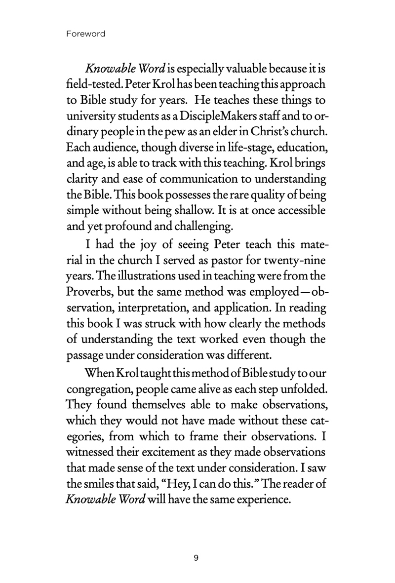 Knowable Word: Helping Ordinary People Learn to Study the Bible - Store ...