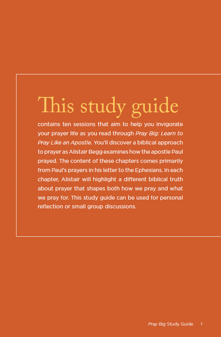 ‘Pray Big’ Study Guide - Store - Truth For Life