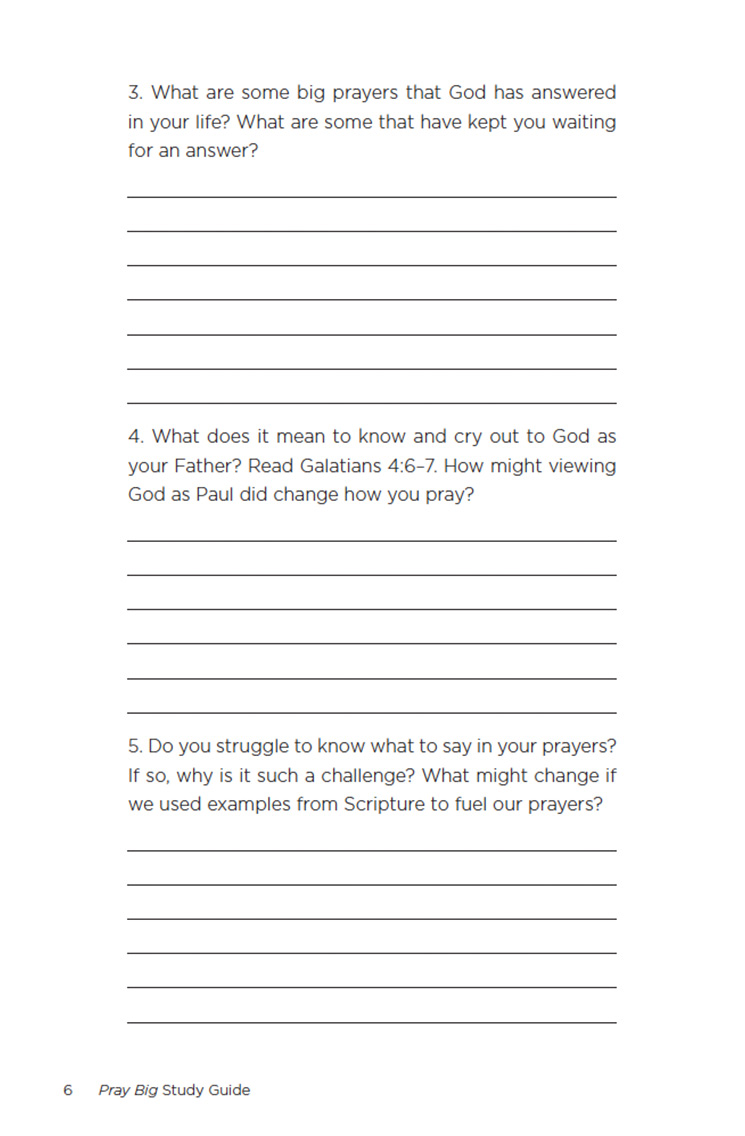 ‘Pray Big’ Study Guide - Store - Truth For Life