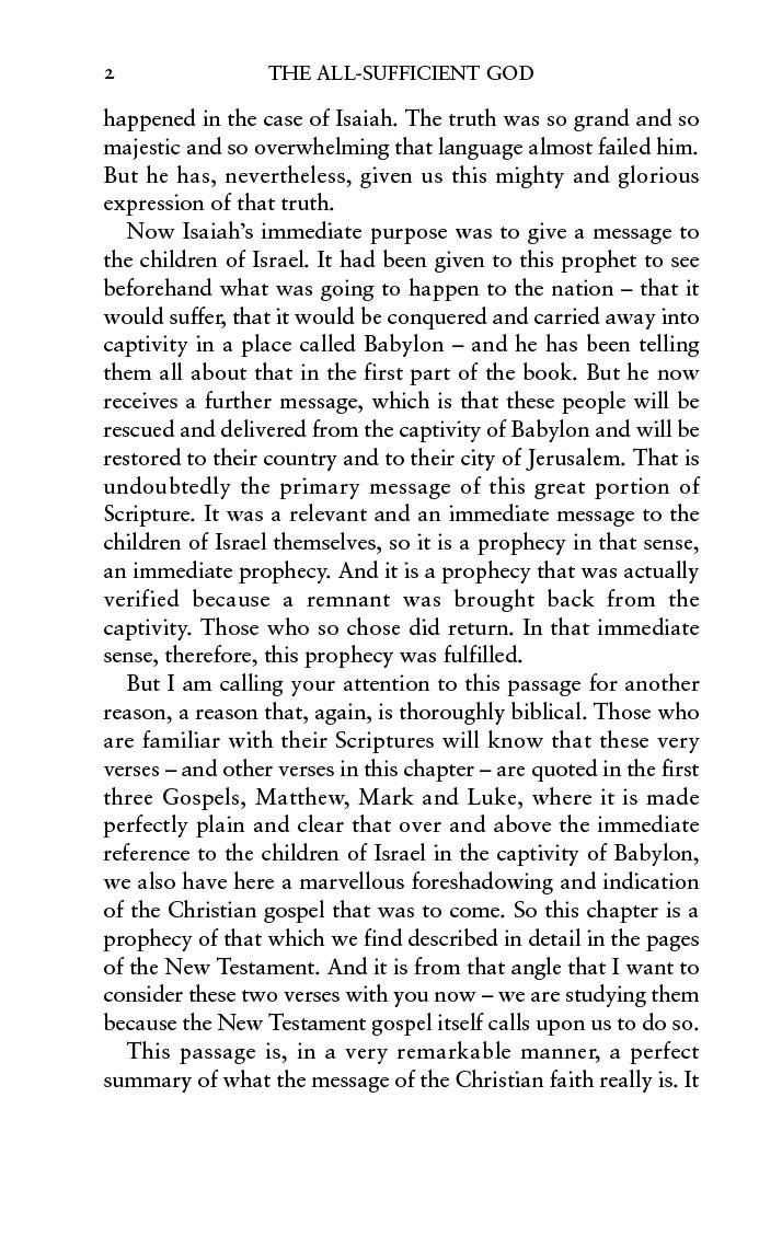 The All-Sufficient God - Store - Truth For Life