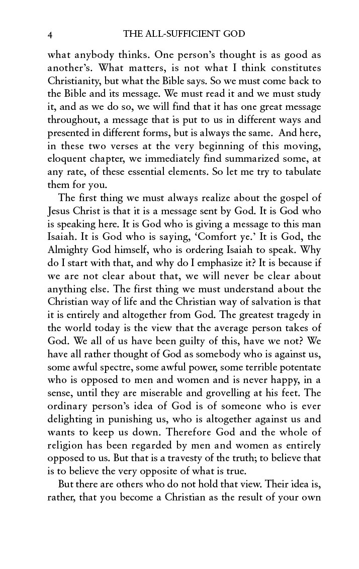 The All-Sufficient God - Store - Truth For Life