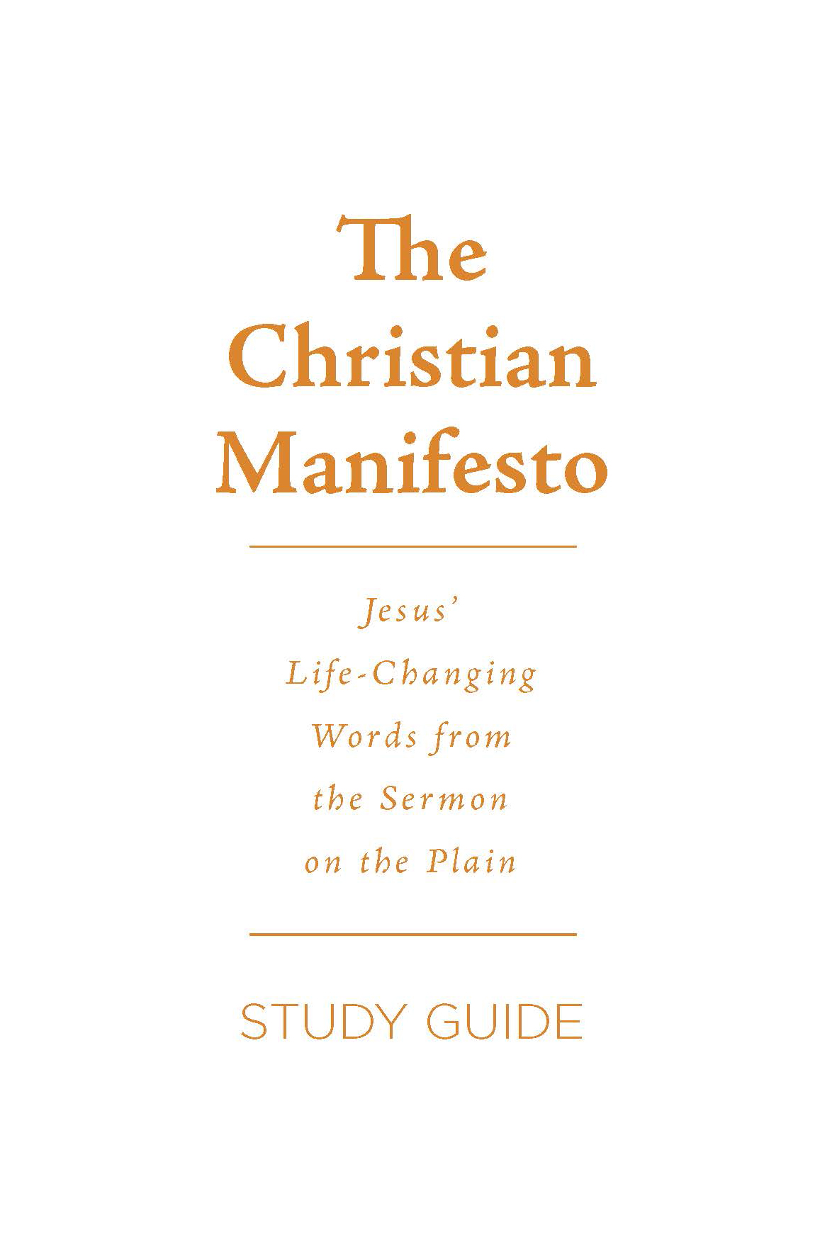 ‘The Christian Manifesto’ Study Guide - Store - Truth For Life