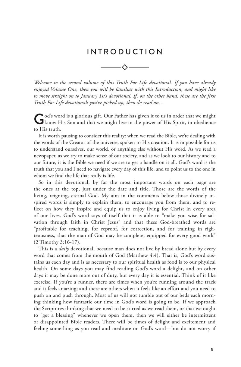 Truth For Life: 365 Daily Devotions, Volume Two - Store - Truth For Life