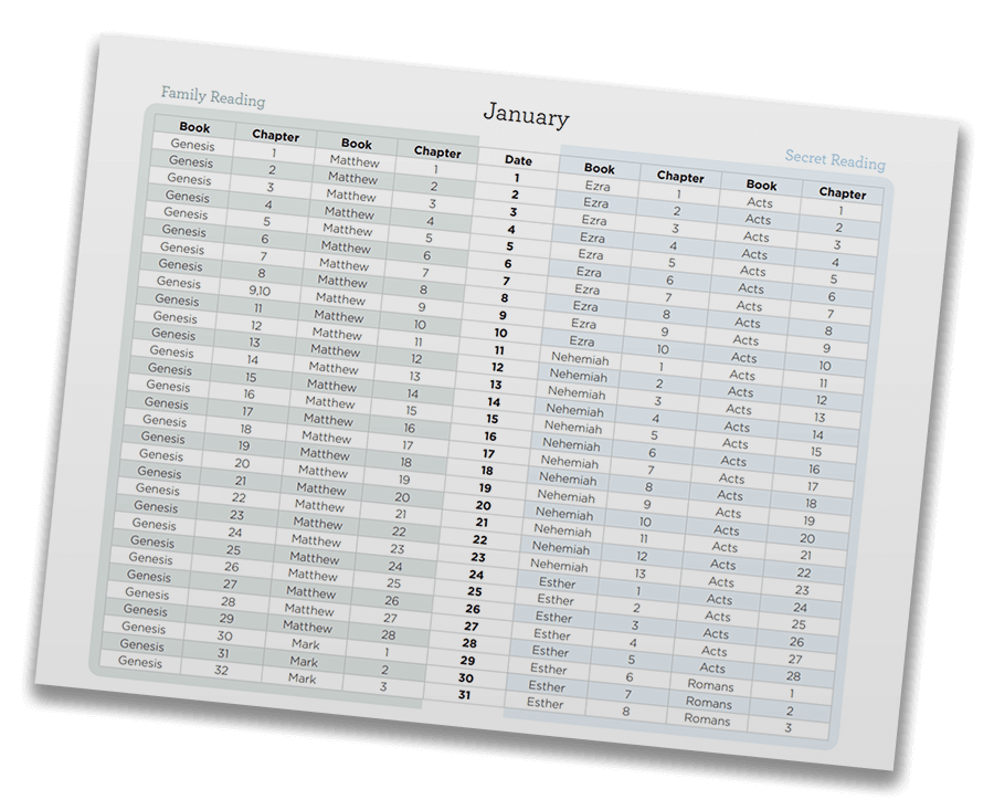 Bible Reading Plan